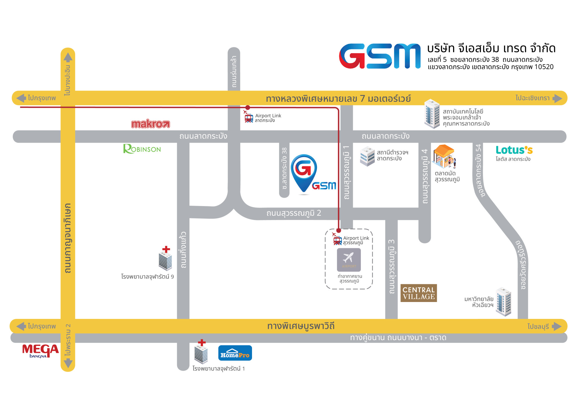 ติดต่อเรา - บริษัท จีเอสเอ็ม เทรด จำกัด GSM Trade
